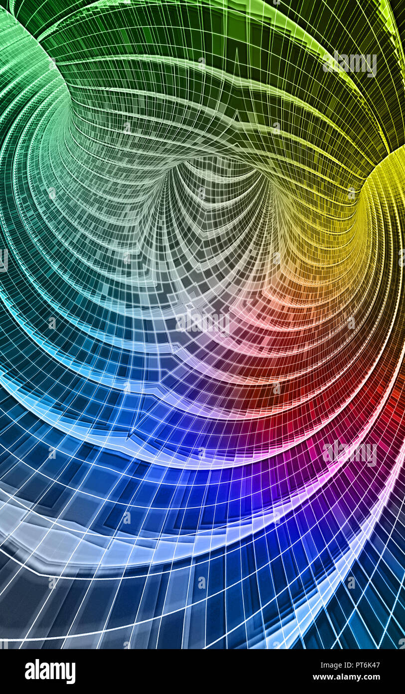 Rainbow colors technology background 3d rendering vertical Stock Photo ...
