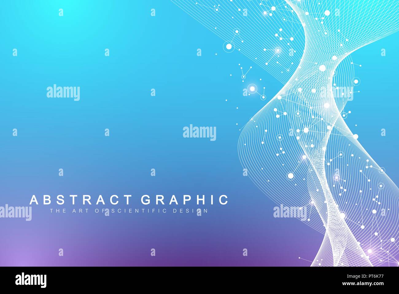 Big Genomic Data Visualization. DNA helix, DNA strand, DNA Test ...