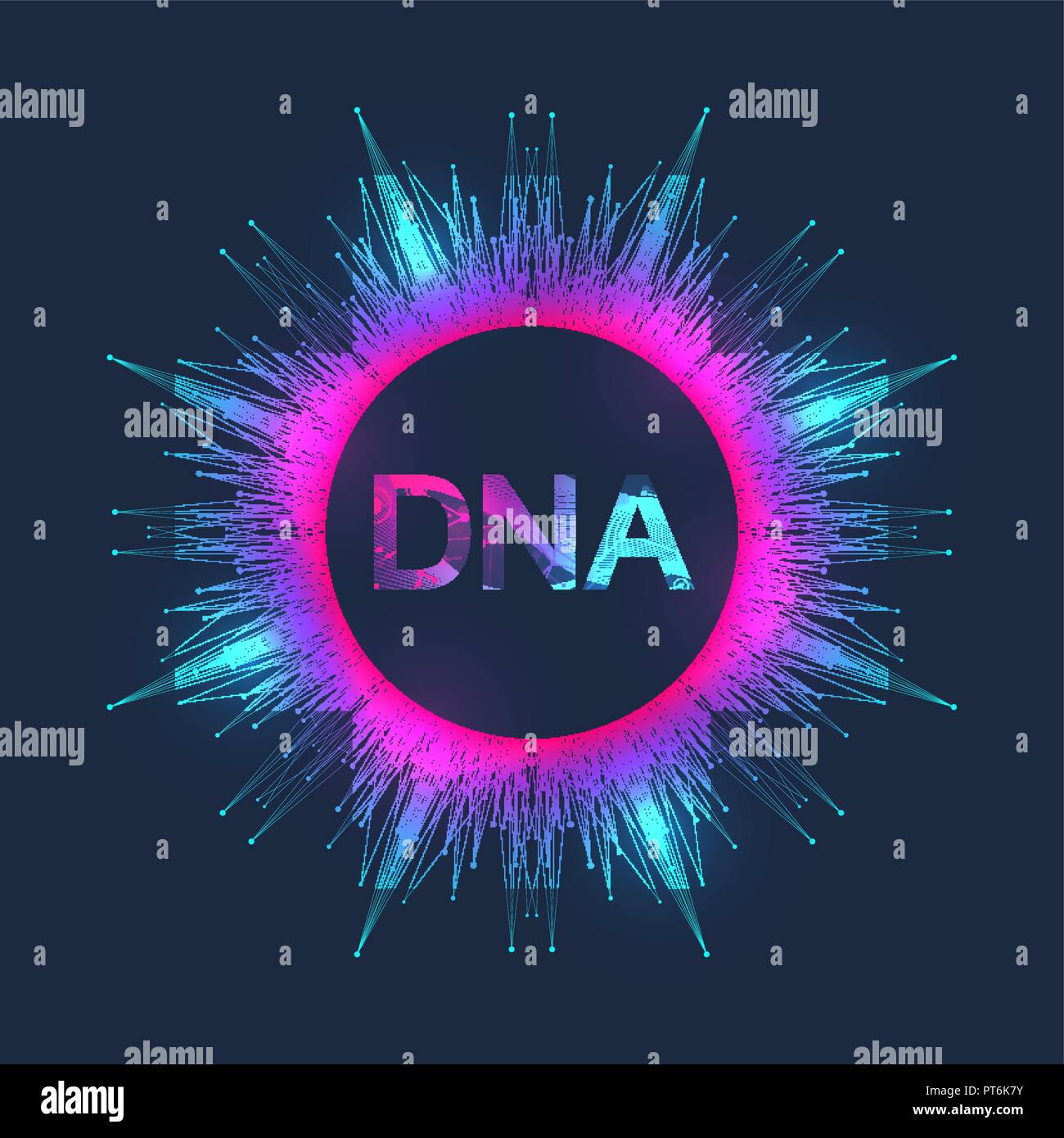 Scientific vector illustration genetic engineering and gene ...