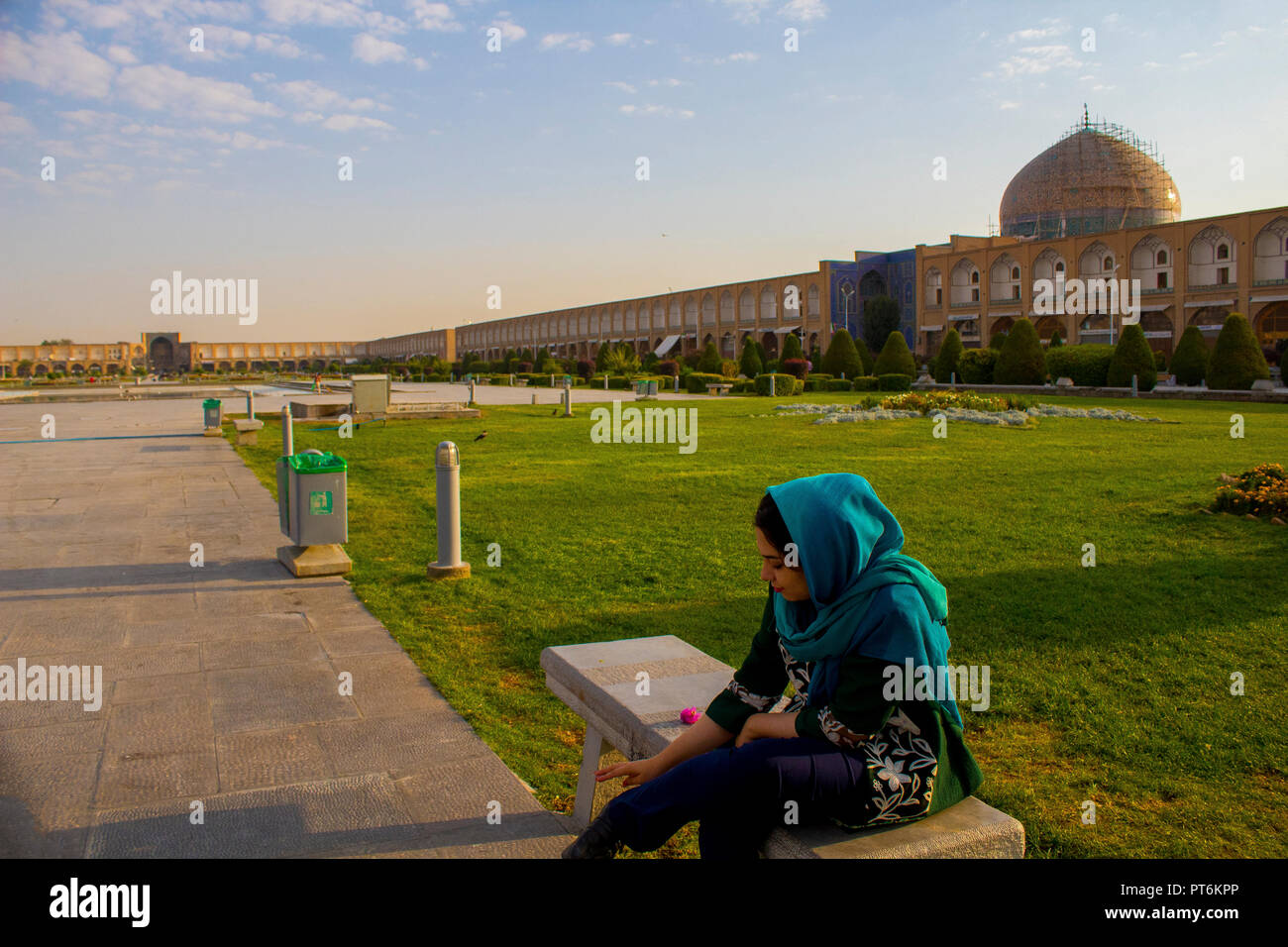 A historical place in Iran is Naghshe Jahan square Stock Photo - Alamy