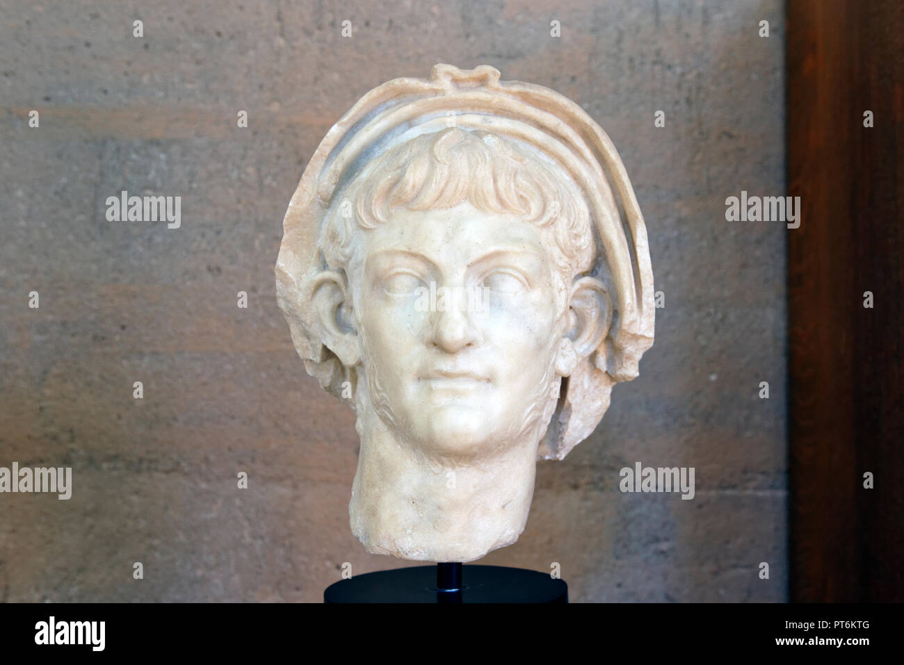 Portrait of the Emperor Nero. From the Julian Basilica. Archaeological ...