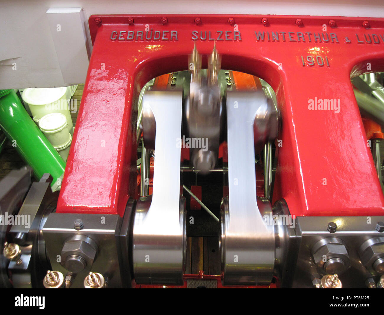 OLD ENGINE FROM 1901 STILL IN OPERATION ON FERRY BOAT "URI" FOR GOING ...