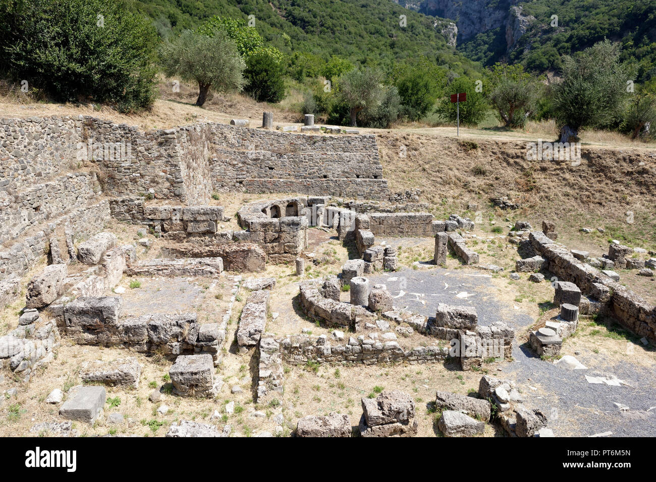 Ruins of the Asklepion, a sanctuary of the Greek God of healing ...