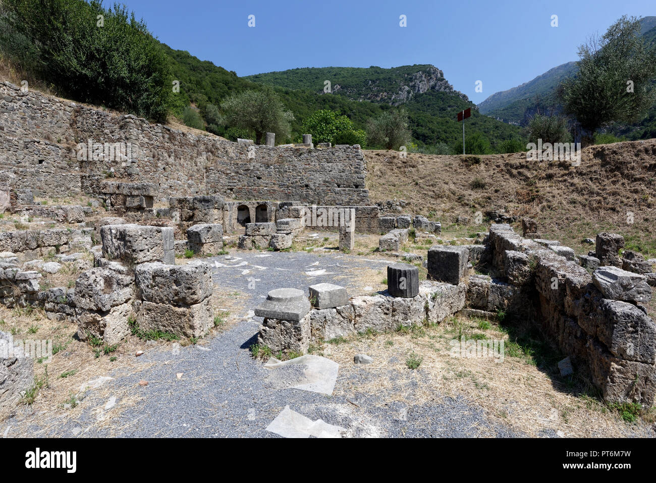 Ruins of the Asklepion, a sanctuary of the Greek God of healing ...