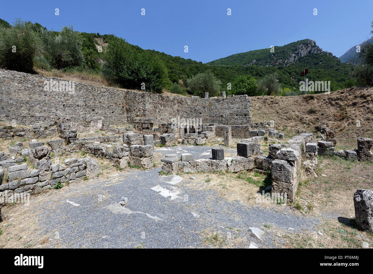 Ruins of the Asklepion, a sanctuary of the Greek God of healing ...