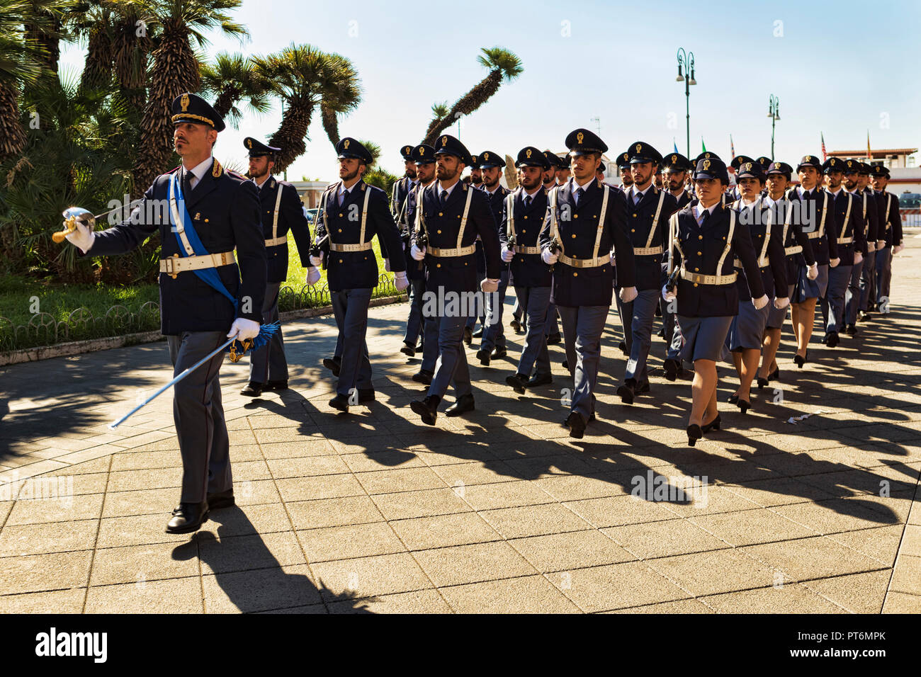 Rome,Italy - September 30, 2018:The Italian State Police parade on the ...