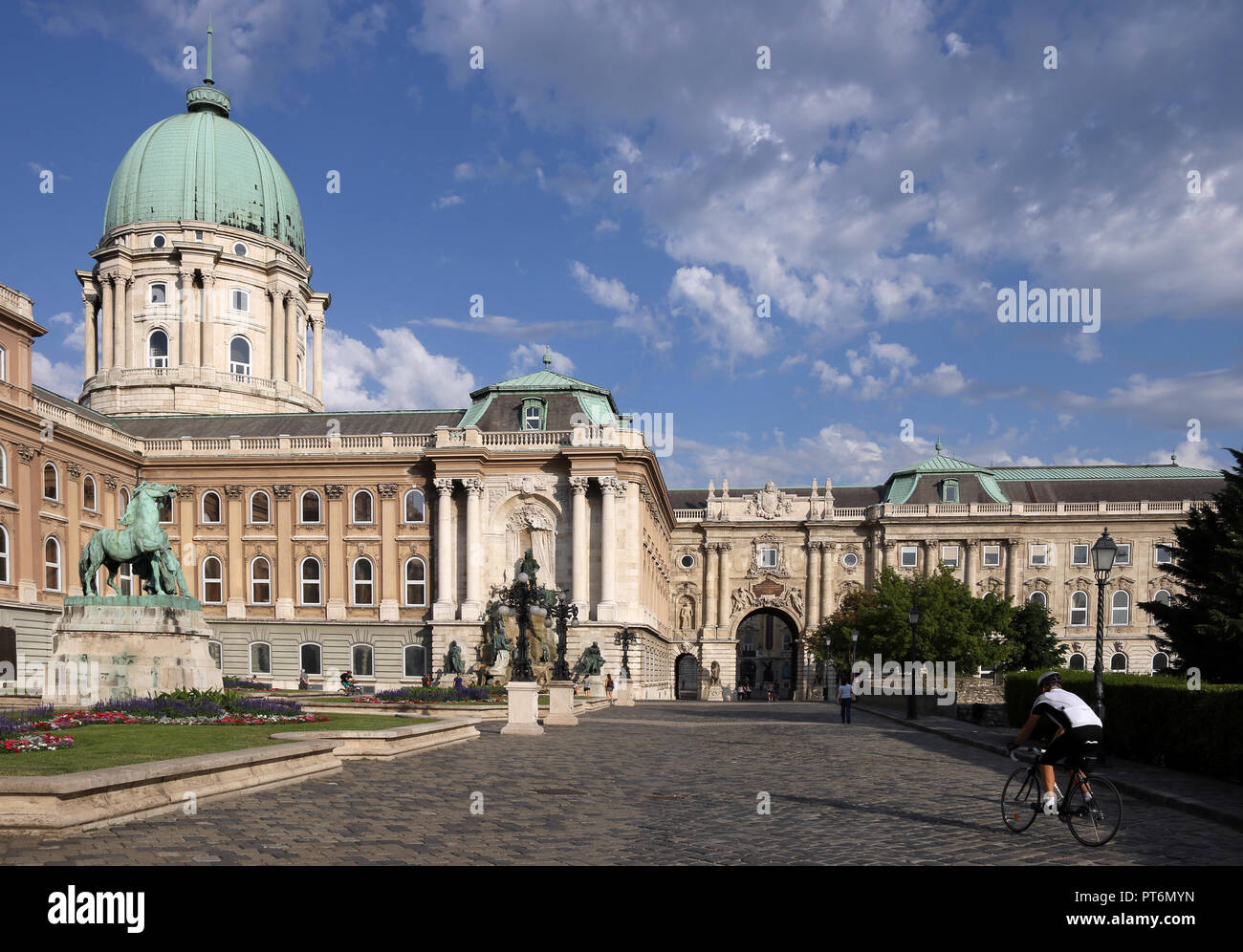 Budapest royal castle courtyard Hungary Stock Photo - Alamy