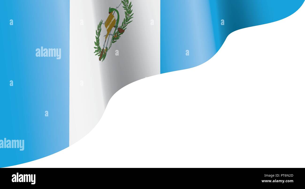 Guatemala flag, vector illustration on a white background Stock Vector ...