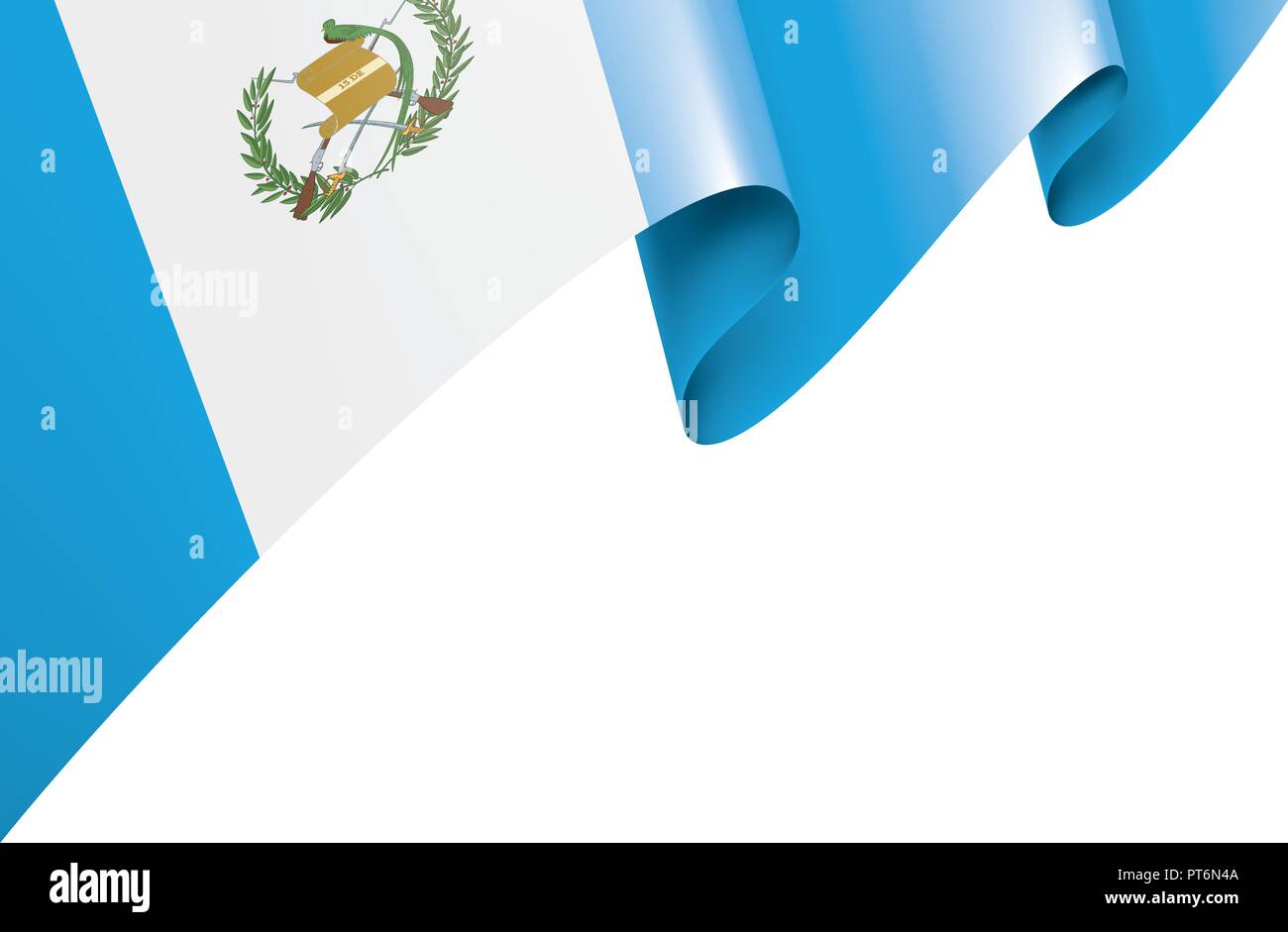 Waving flag guatemala on Stock Vector Images - Alamy