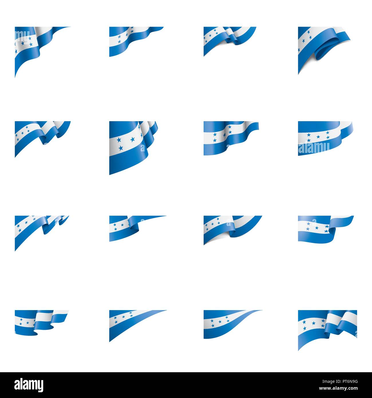 Honduras flag, vector illustration on a white background Stock Vector ...
