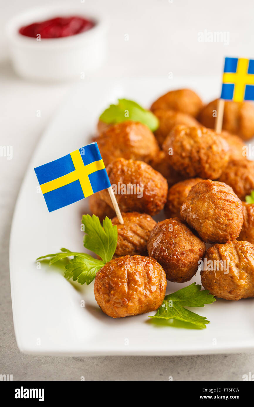 Traditional swedish meatball hi-res stock photography and images - Alamy