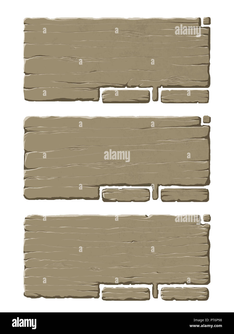 Colorful set of wooden panels or planks that can be used for realistic ...