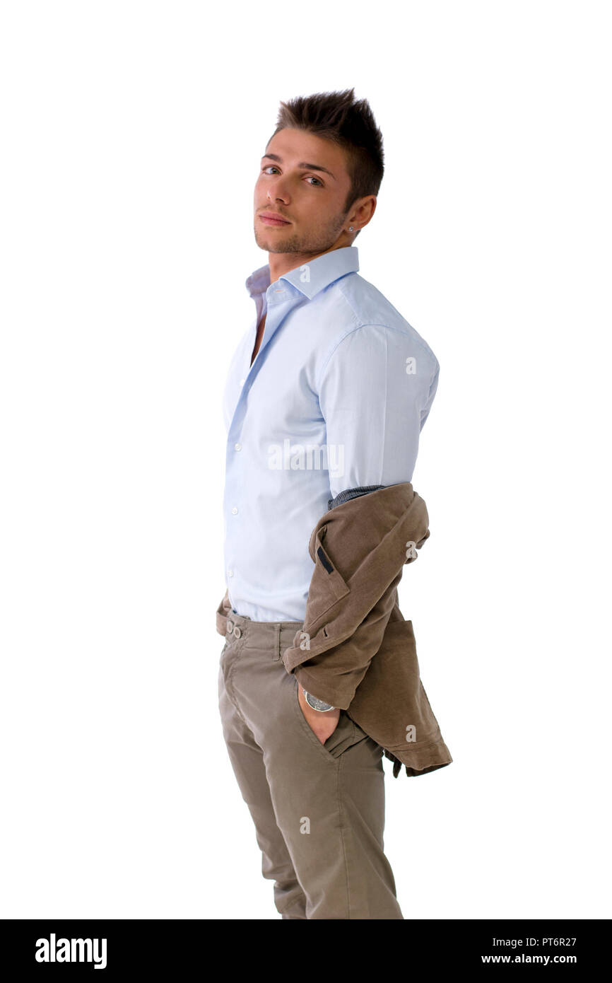 Handsome young man portrait hi-res stock photography and images - Alamy
