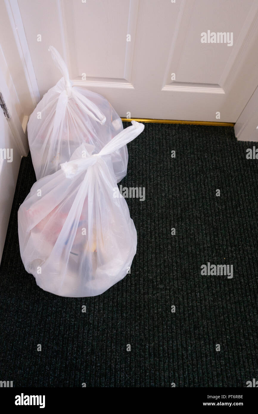 Rubbish garbage trash sacks bin bags hi-res stock photography and ...