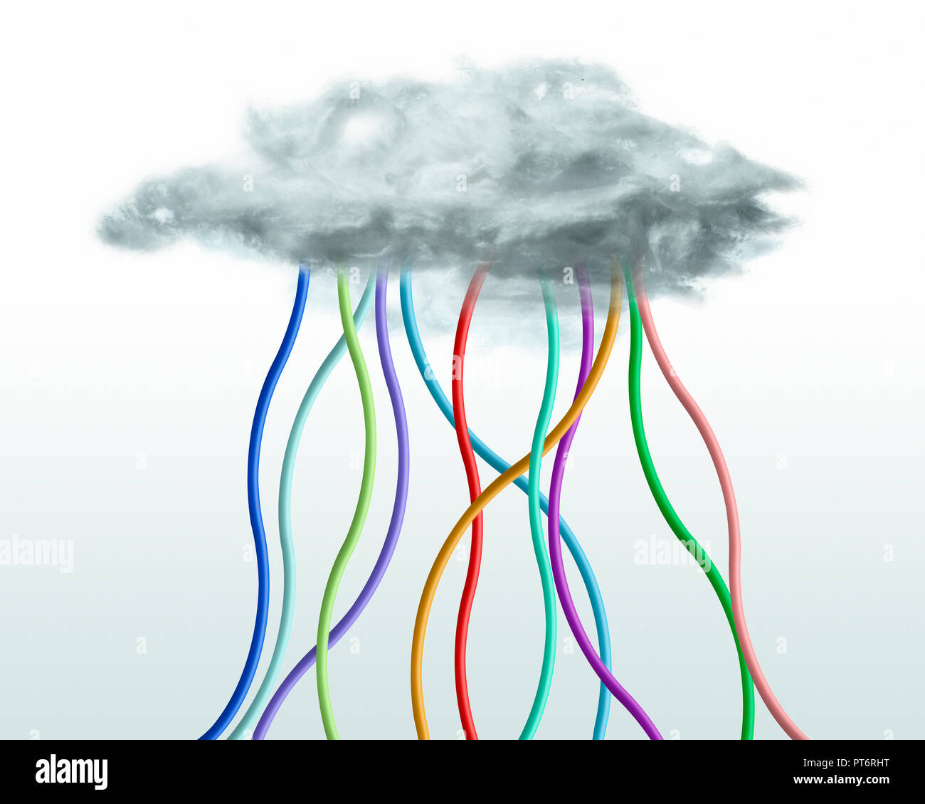 Concept of Cloud Computing, Wires, Wired, Connection, Connectivity ...