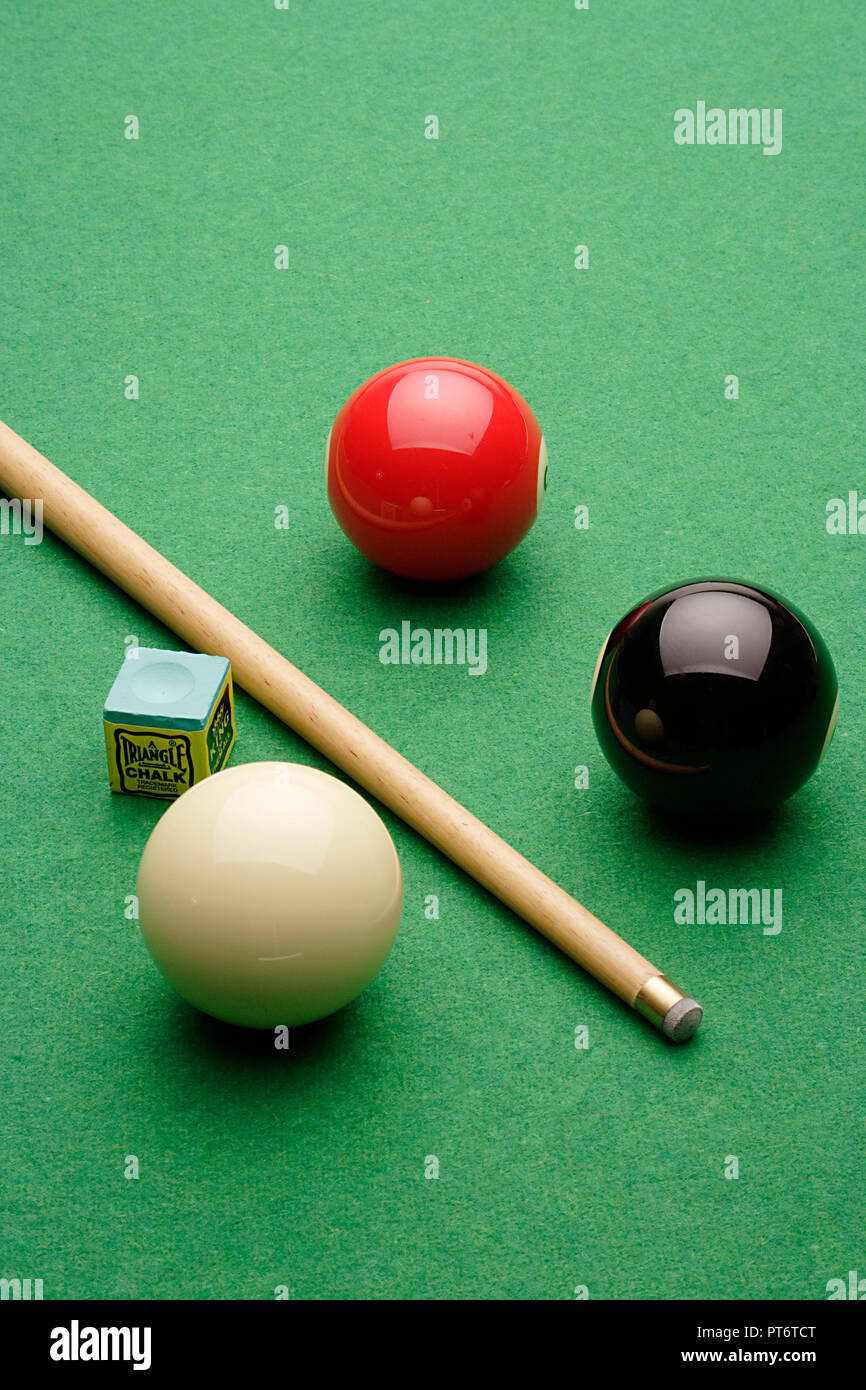 A STILL LIFE OF A SET OF SNOOKER/POOL BALLS ON A PLAIN BACKGROUND Stock ...