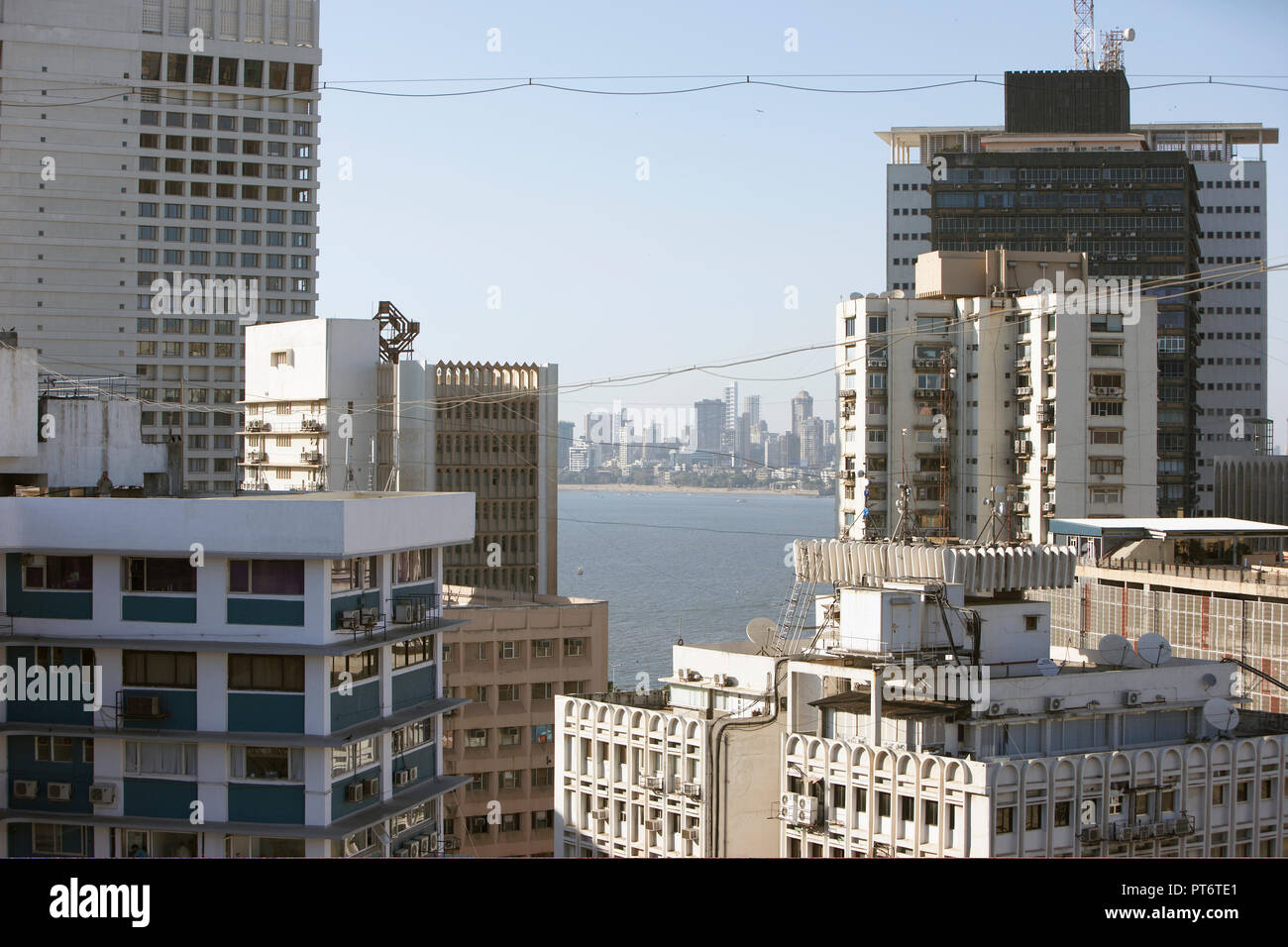 VIEW OF NARIMAN POINT AND CHOWPATY MUMBAI MAHARASHTRA INDIA ASIA Stock ...