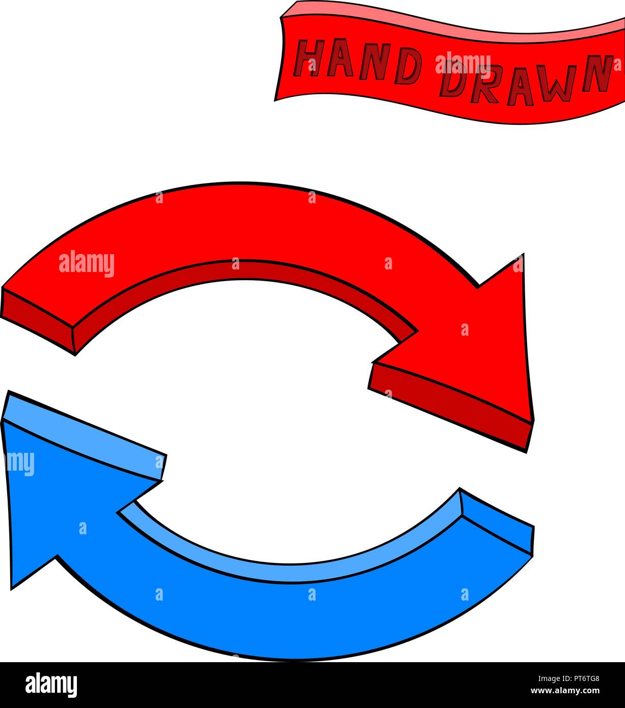 Hand drawn blue doodle Stock Vector Images - Alamy