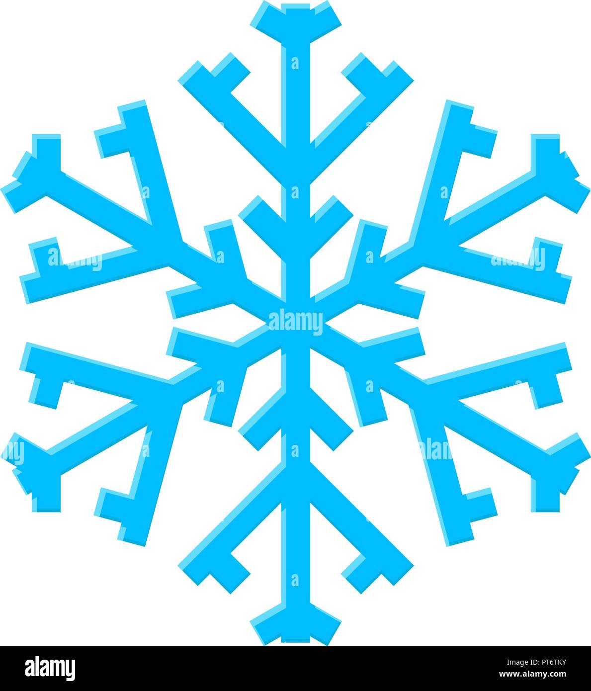 Blue snowflake Stock Vector Images - Alamy