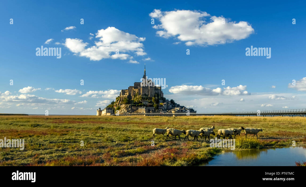 Island Monastery Mont Saint Michel, Normandy France Stock Photo - Alamy