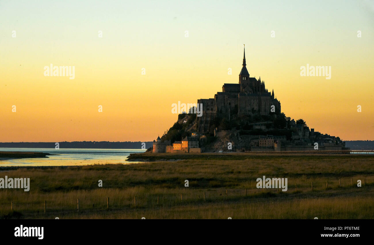 Island Monastery Mont Saint Michel, Normandy France Stock Photo - Alamy