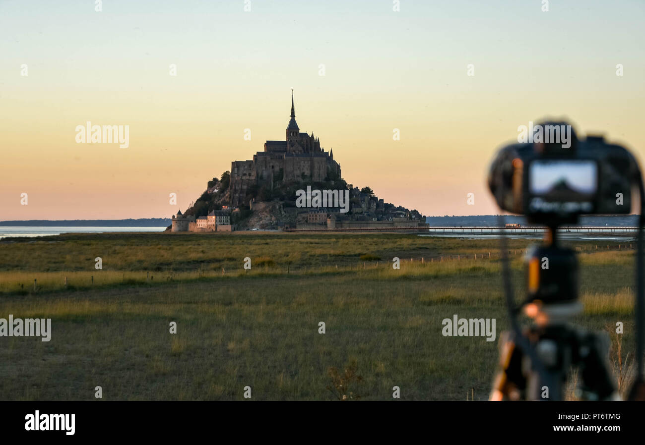 Island Monastery Mont Saint Michel, Normandy France Stock Photo - Alamy