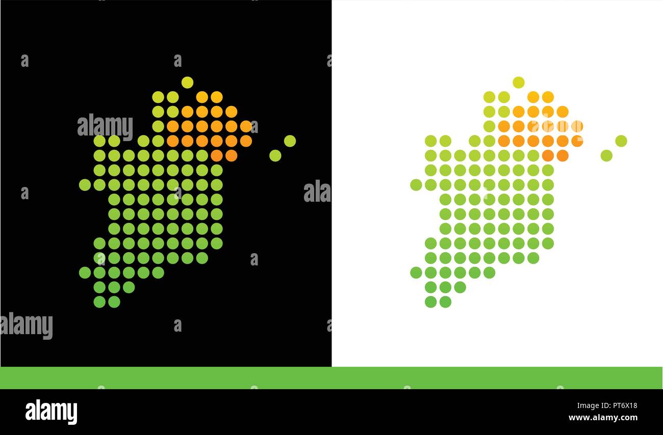 Isolated ireland map silhouette Stock Vector Images - Alamy