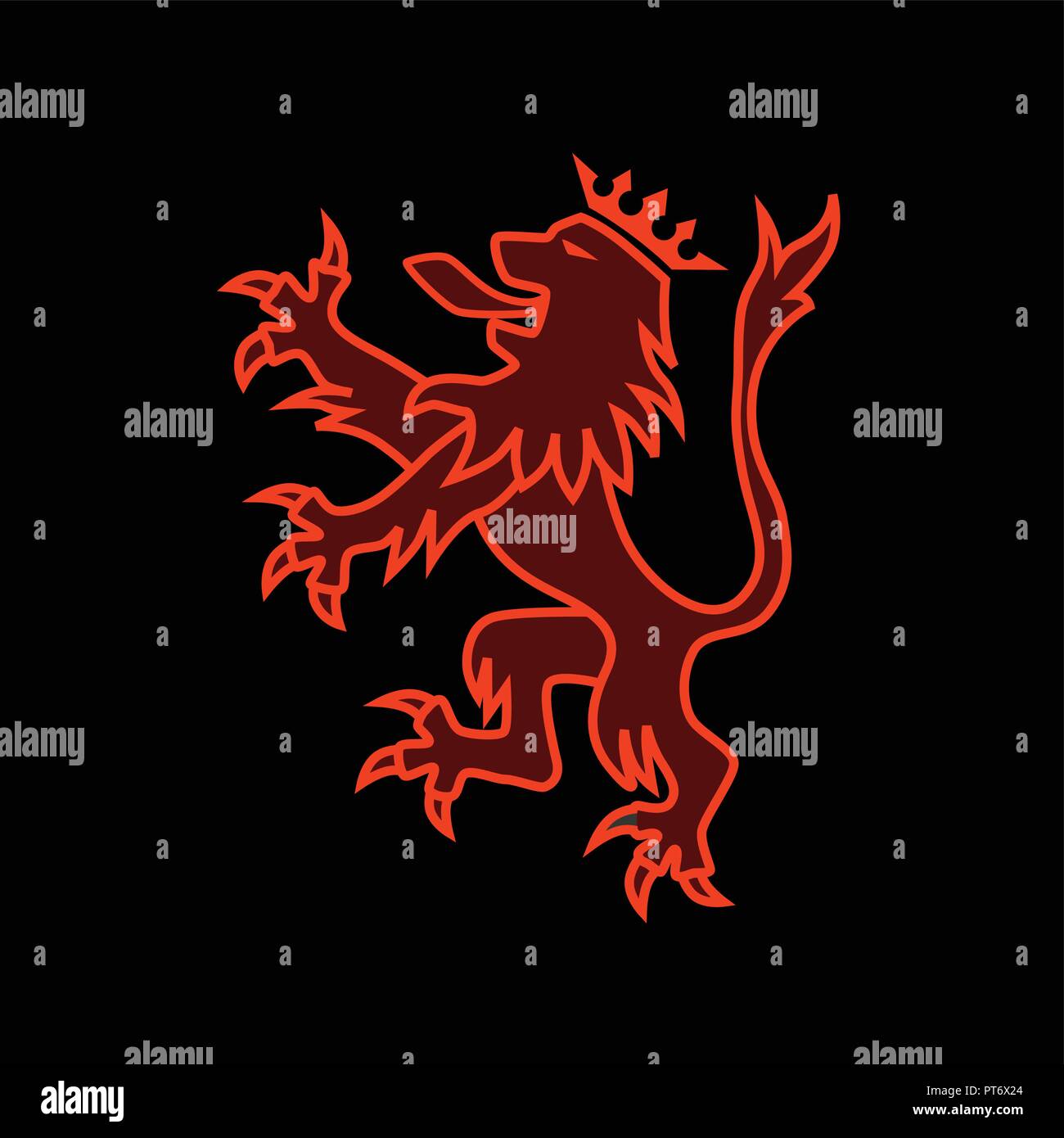 Lion emblem spain hi-res stock photography and images - Alamy