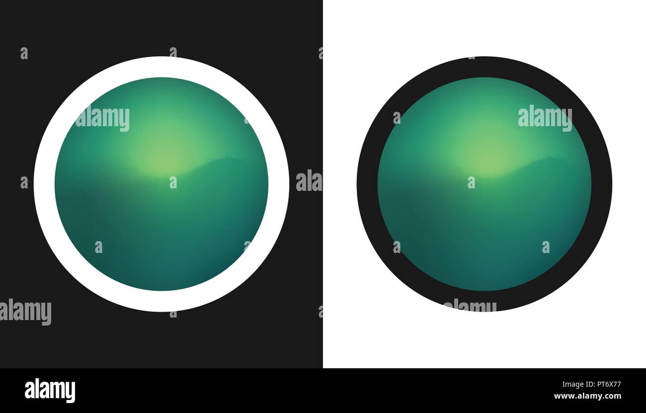 Northern Lights - Vector Illustration Stock Vector Image & Art - Alamy