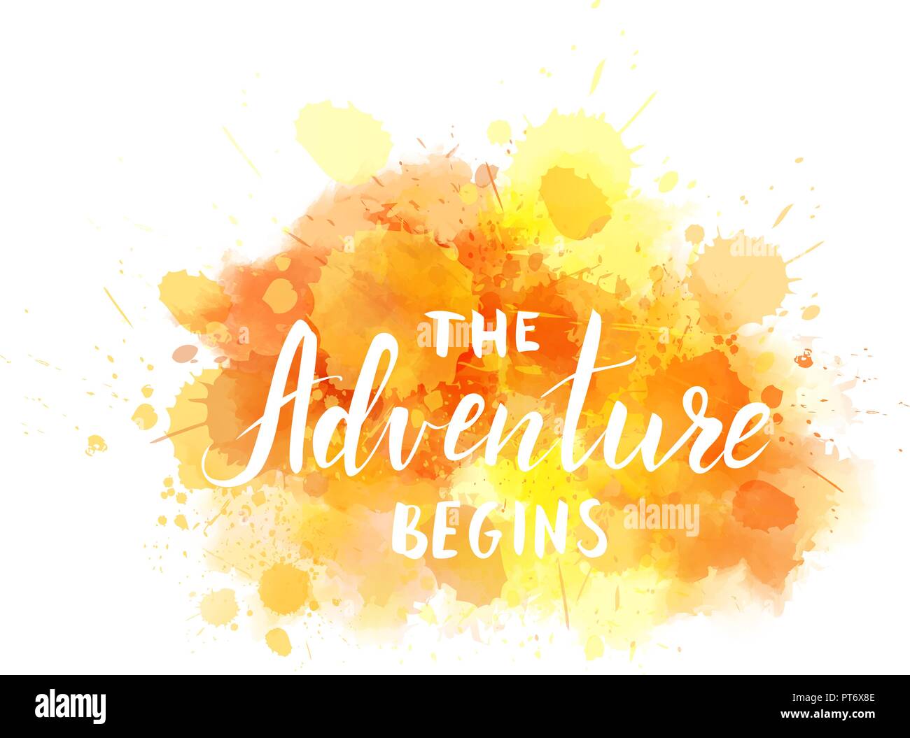 The adventure begins Stock Vector Images - Alamy