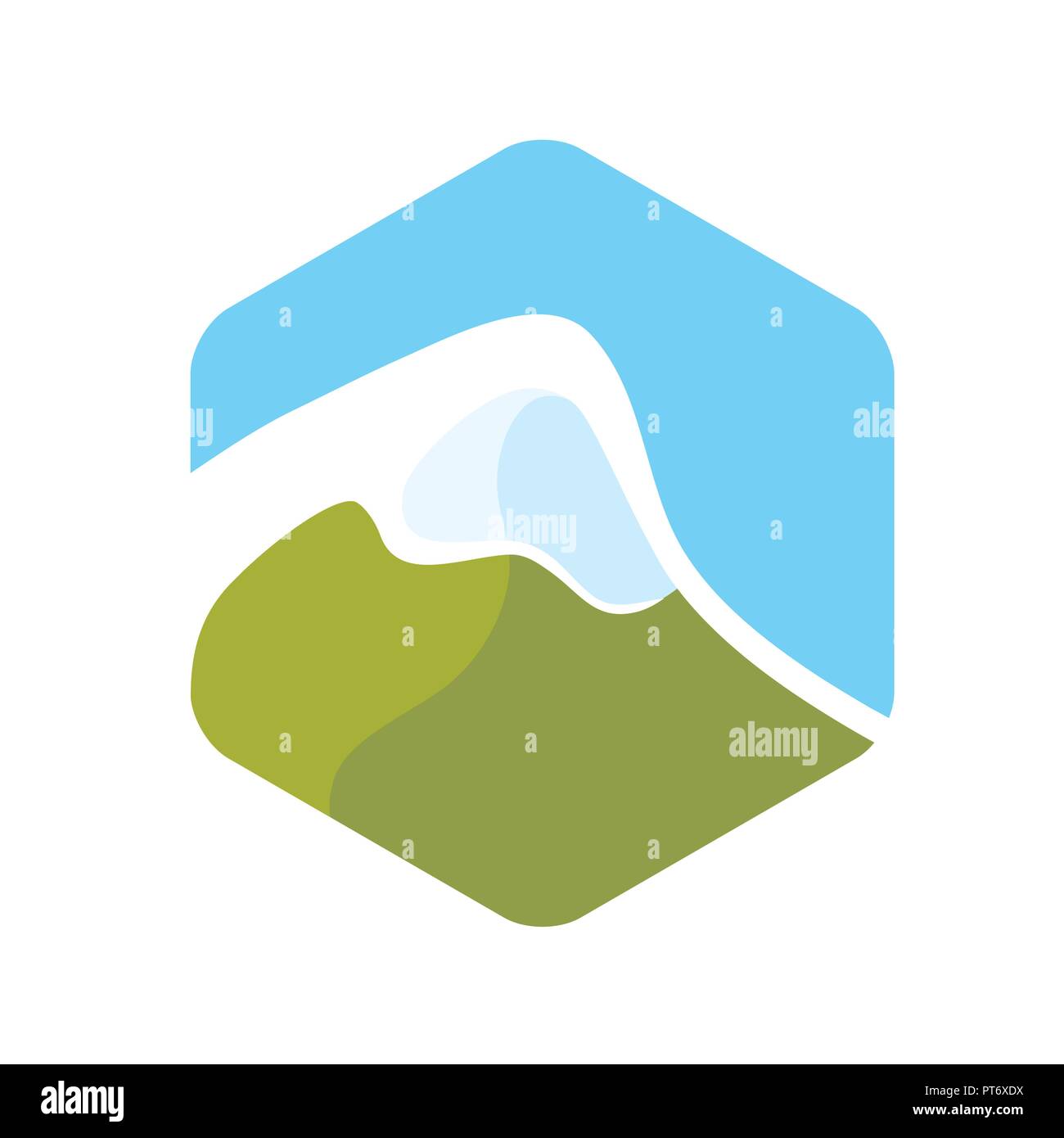 Beautiful Logo with Alps Stock Vector Image & Art - Alamy