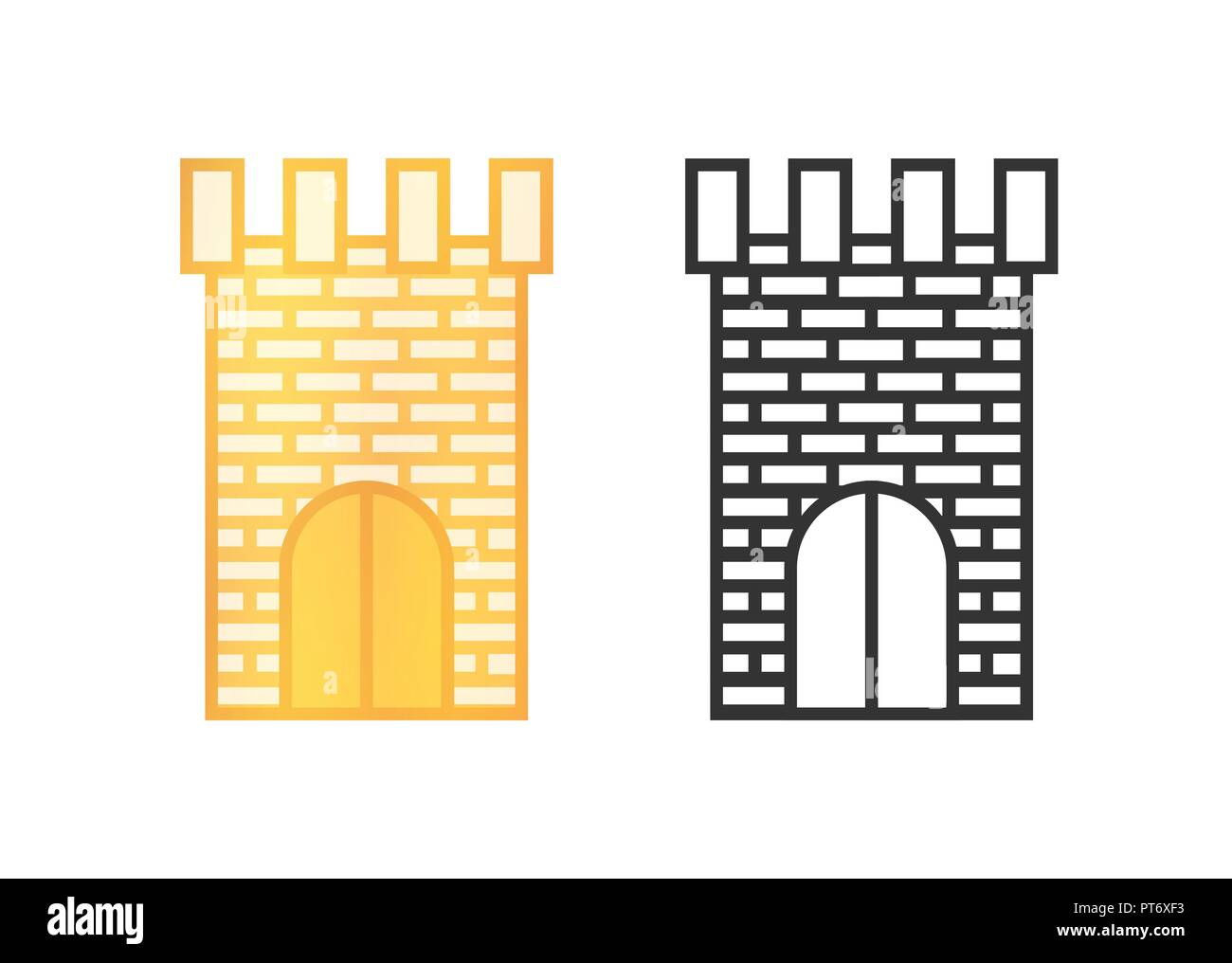 Old fortification building castle Cut Out Stock Images & Pictures - Alamy