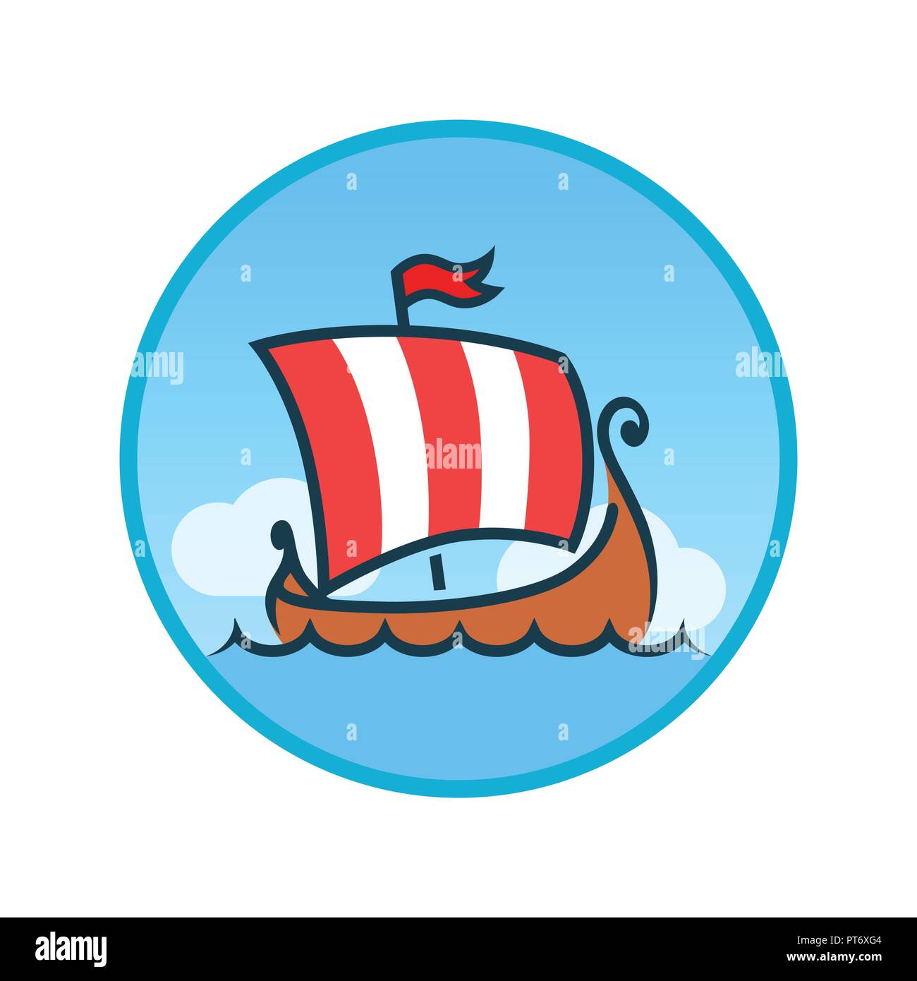 Drakkar silhouette hi-res stock photography and images - Alamy