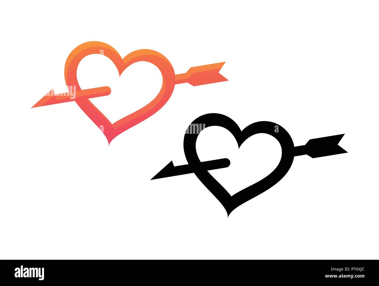 Emblem of love Stock Vector Images - Alamy