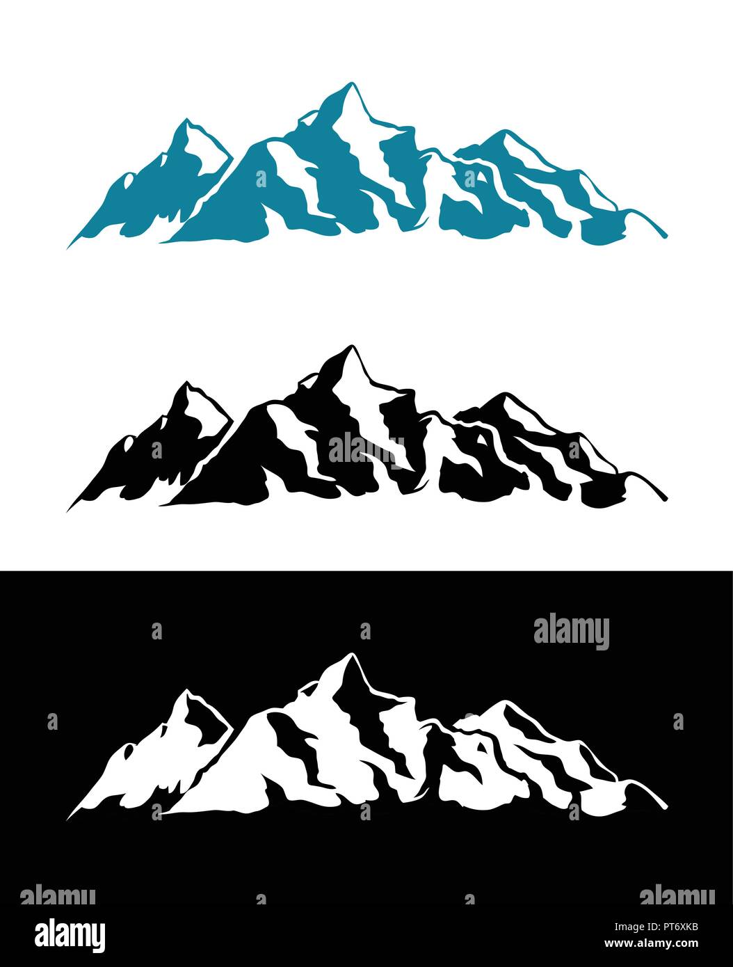 Vector Logo of Alps Mountains Stock Vector Image & Art - Alamy