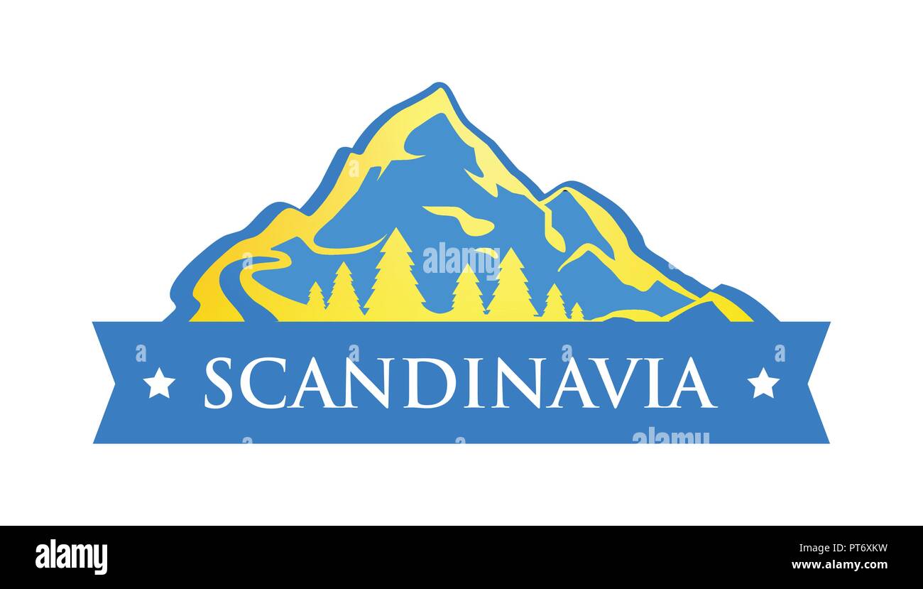 Scandinavian blue gold Stock Vector Images - Alamy