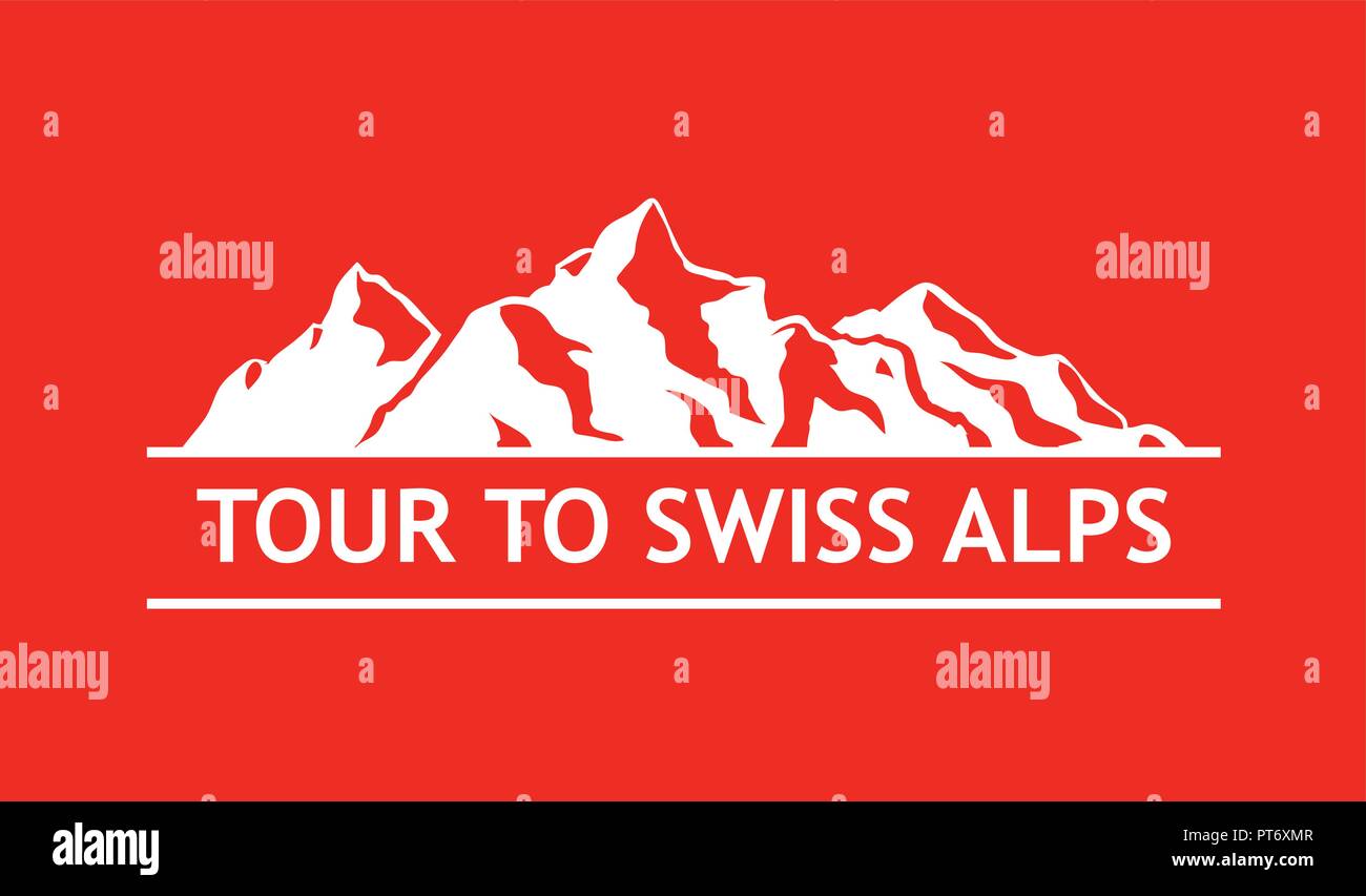 Landscape red mountains Stock Vector Images - Alamy