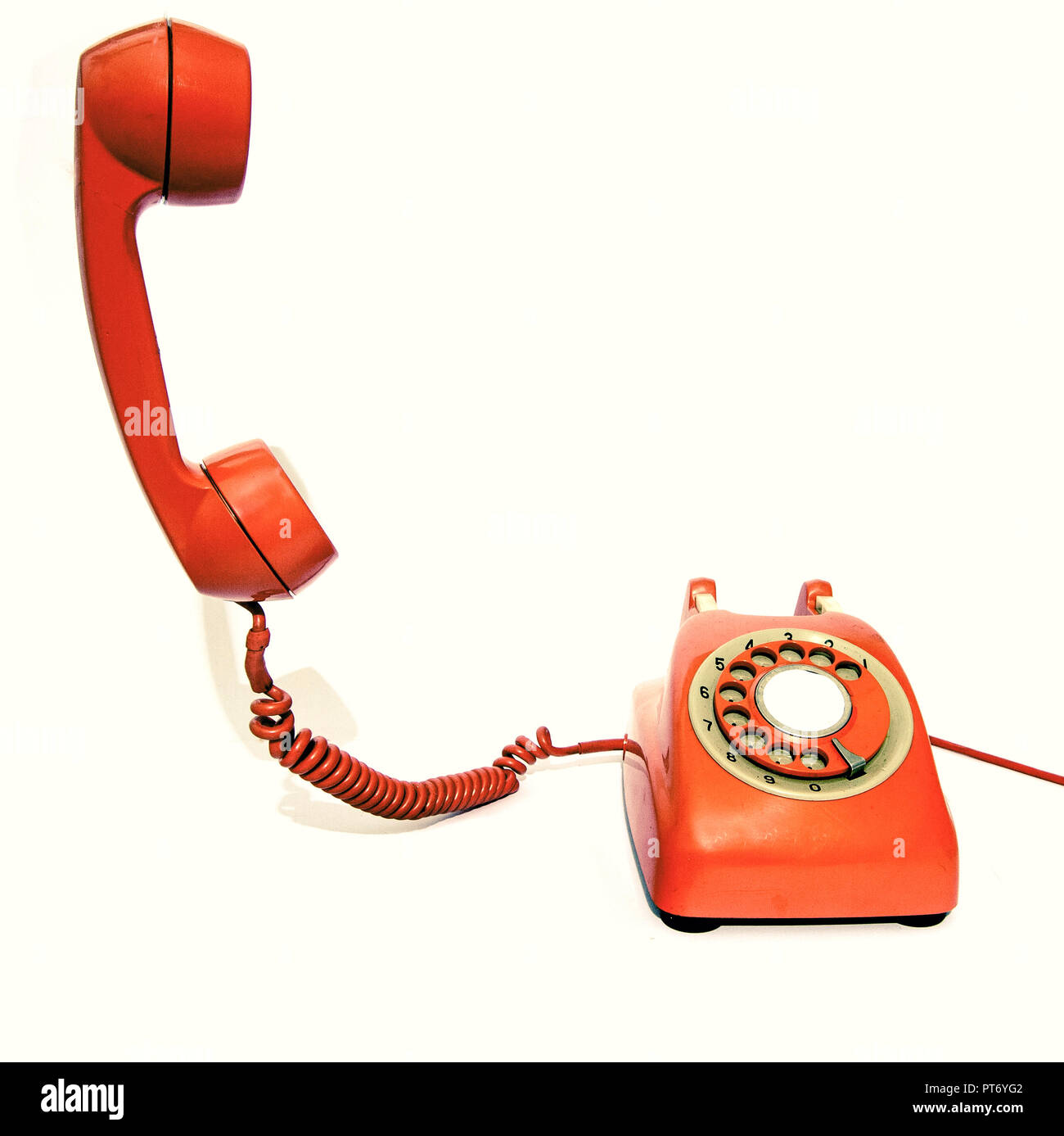 vintage phone of the hook isolated Stock Photo - Alamy
