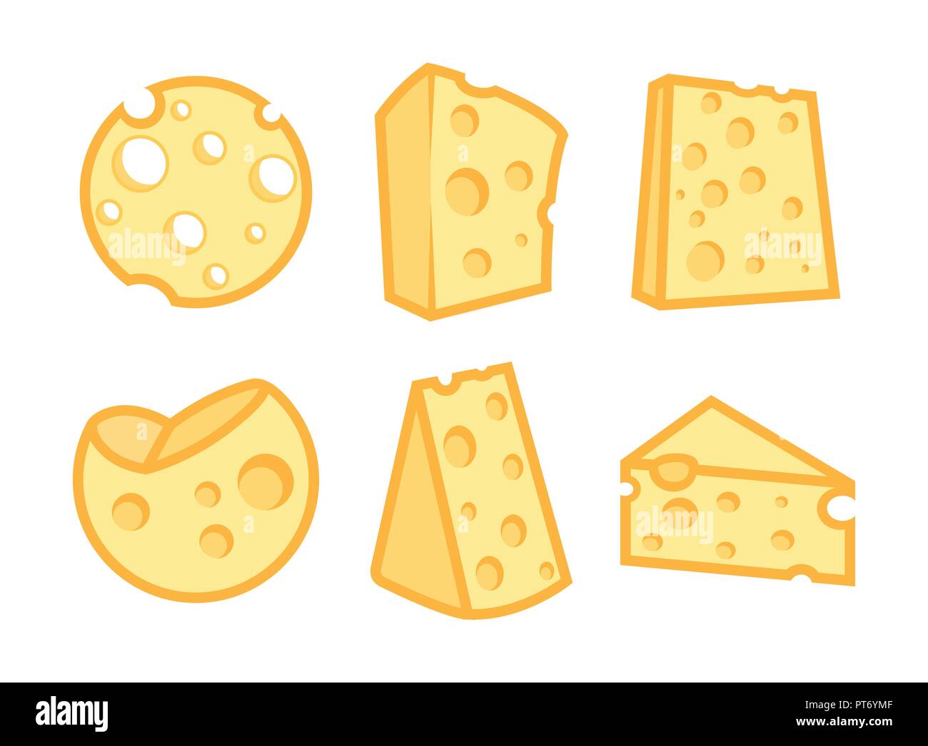 Set of Cheese Icons Stock Vector Image & Art - Alamy