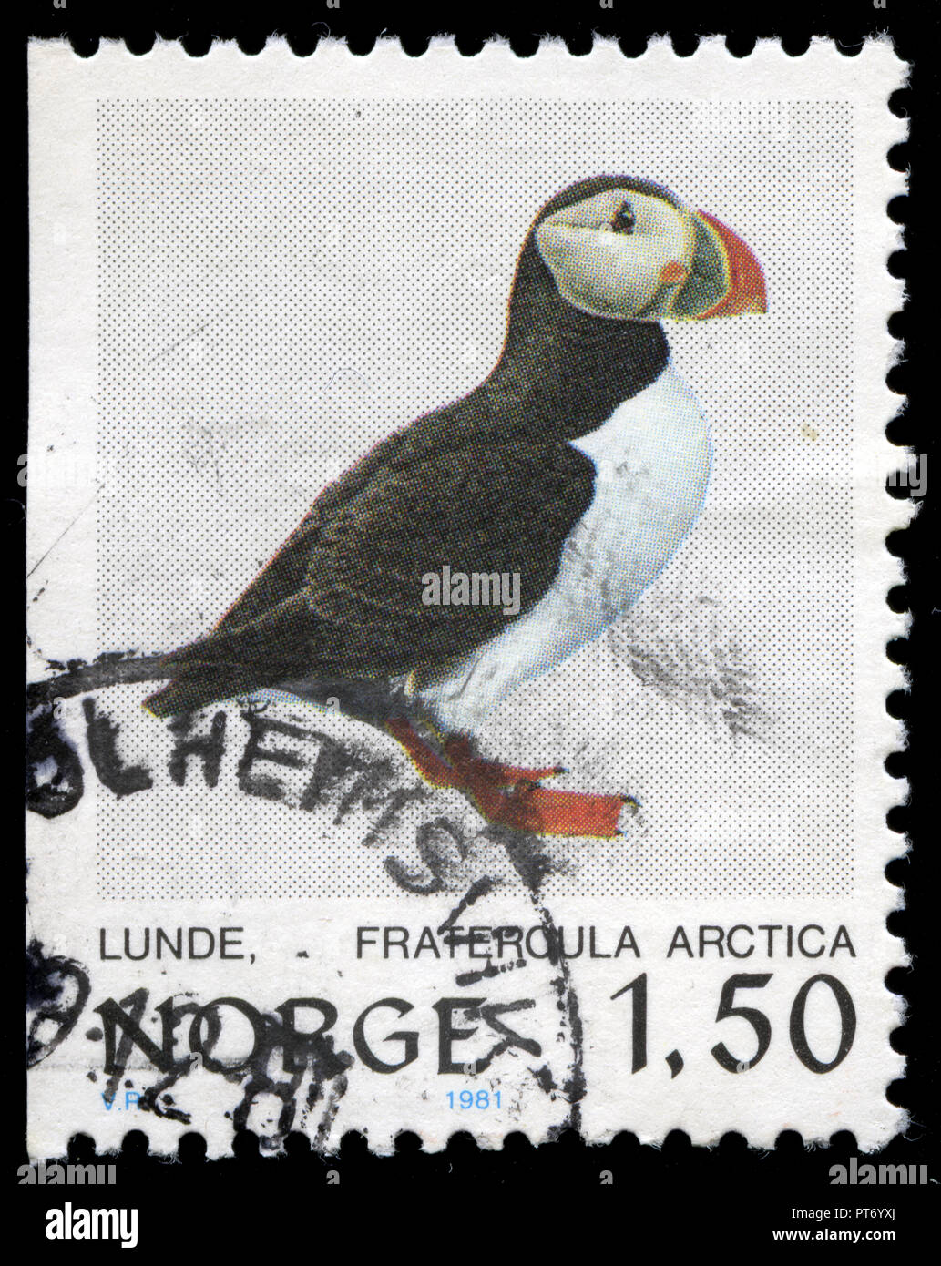 Puffin stamp hi-res stock photography and images - Alamy