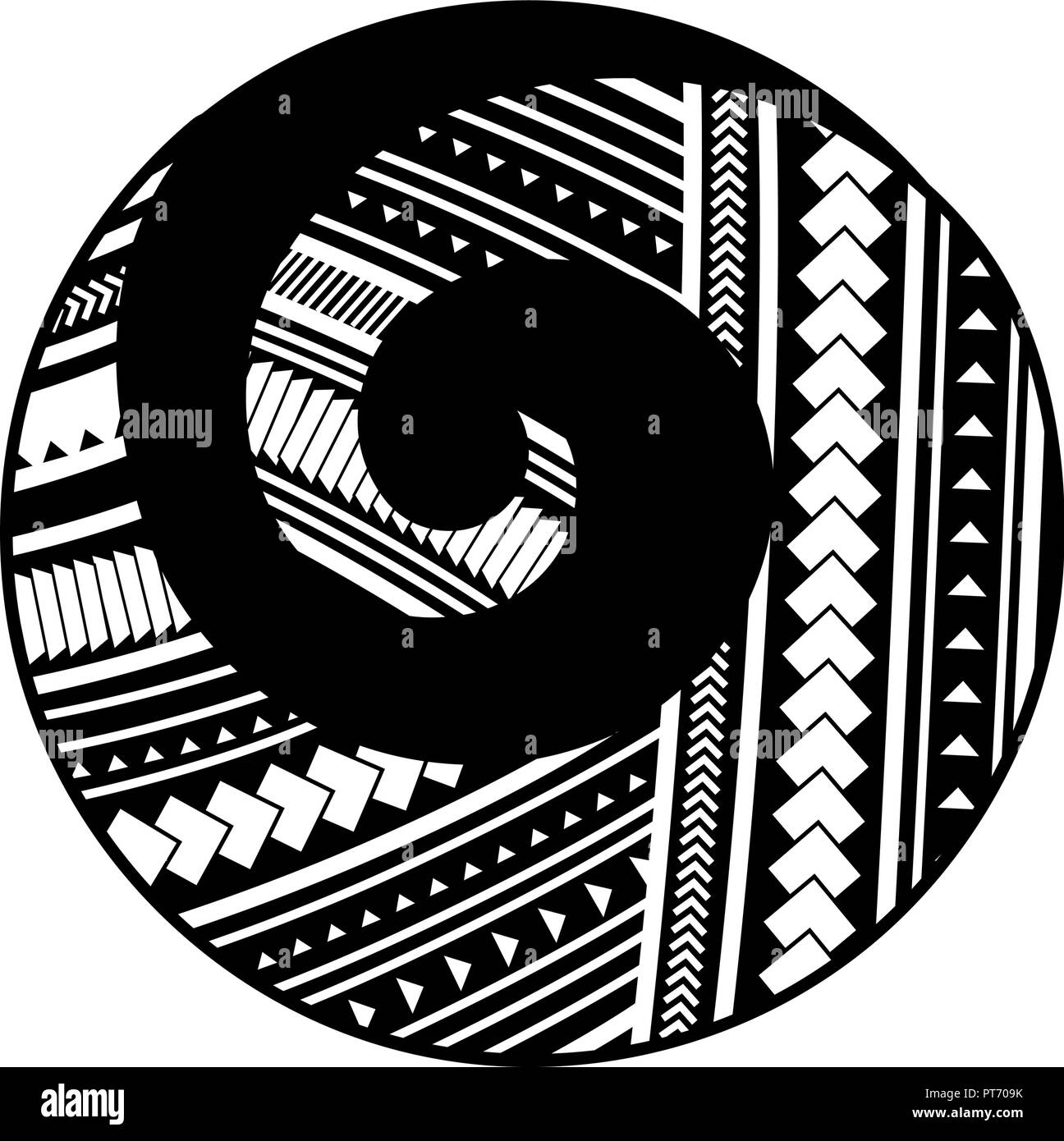 Maori koru Black and White Stock Photos & Images - Alamy