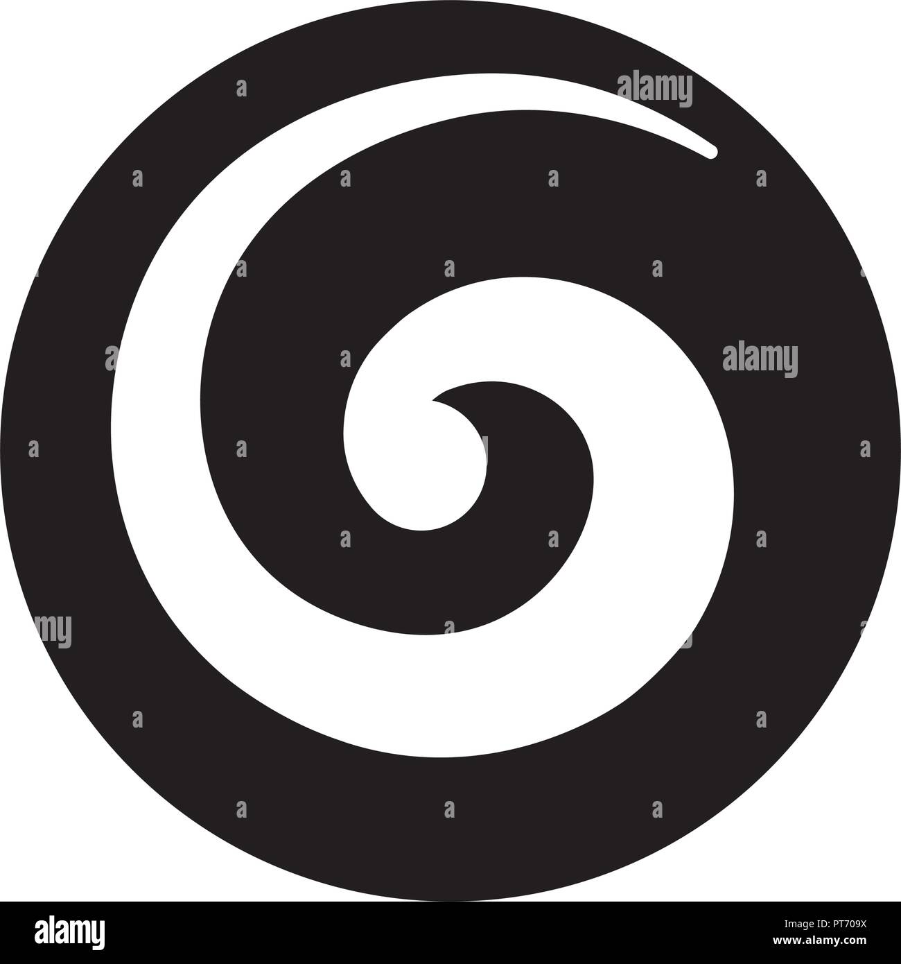 Koru. Maori symbol is a spiral shape based on silver fern frond Stock Vector Image & Art - Alamy