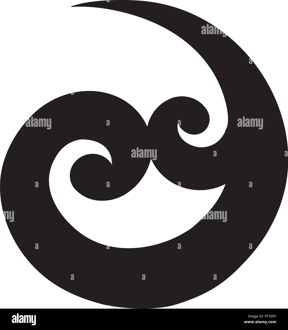 Koru. Maori symbol is a spiral shape based on silver fern frond Stock Vector Image & Art - Alamy