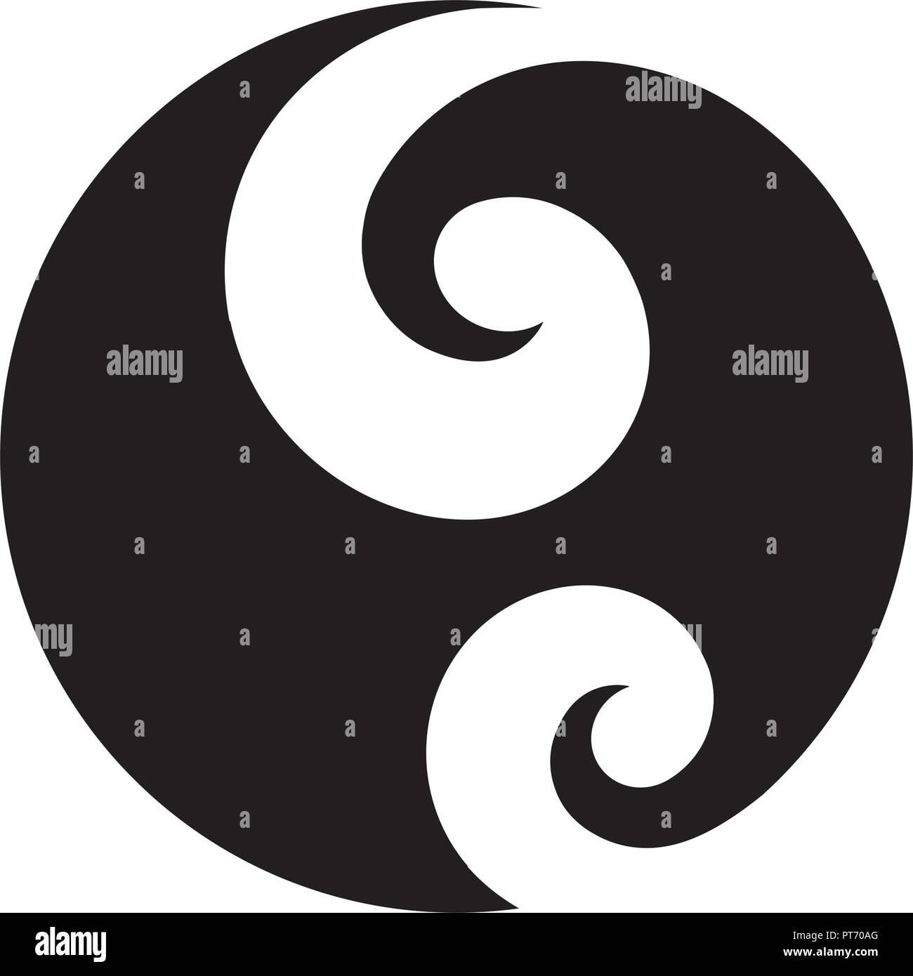 Koru. Maori symbol is a spiral shape based on silver fern frond Stock Vector Image & Art - Alamy