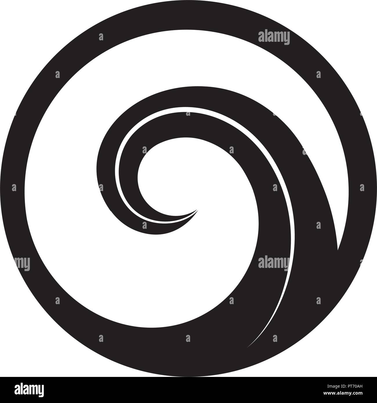 Koru. Maori symbol is a spiral shape based on silver fern frond Stock Vector Image & Art - Alamy