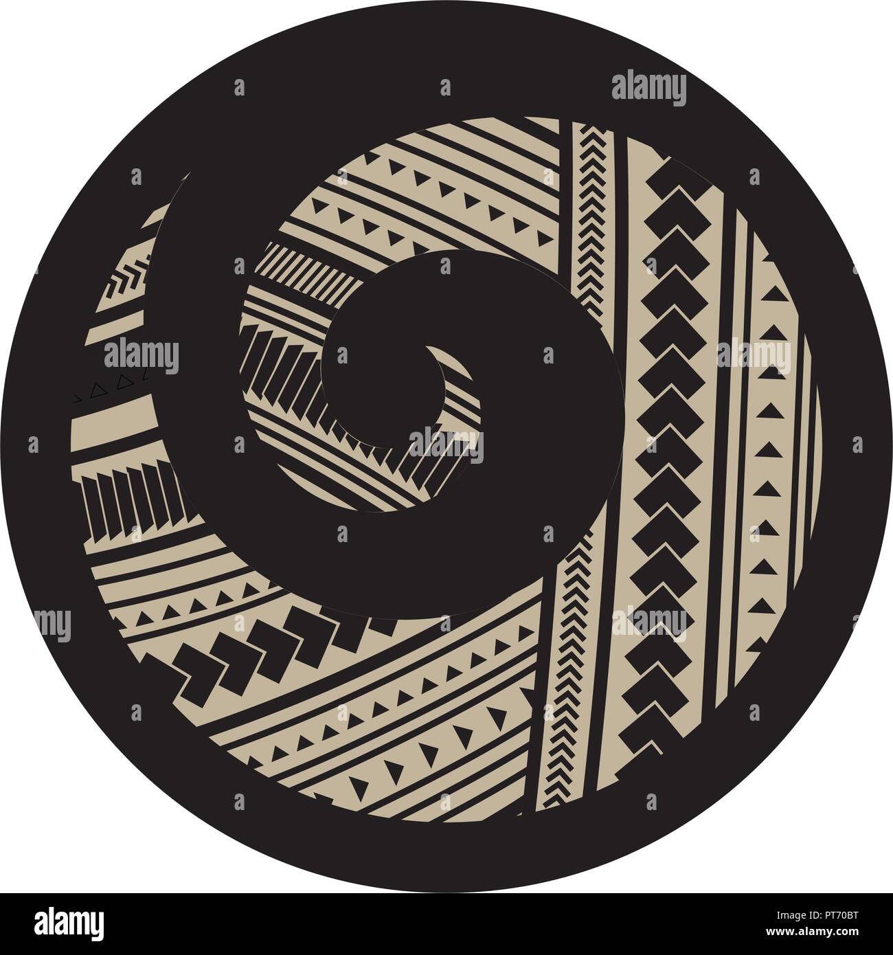 Koru. Maori symbol is a spiral shape based on silver fern frond Stock Vector Image & Art - Alamy