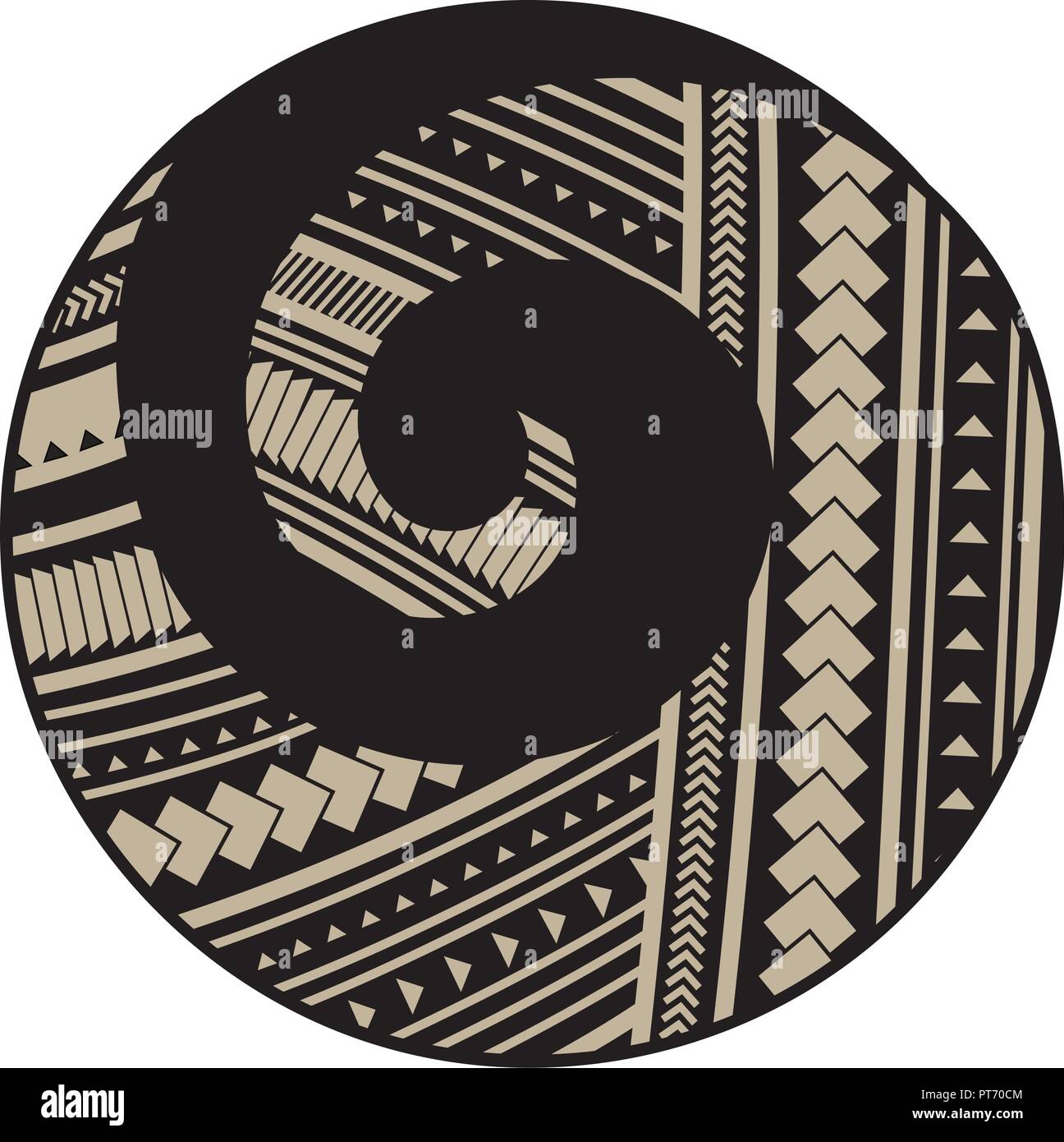 Koru. Maori symbol is a spiral shape based on silver fern frond Stock Vector Image & Art - Alamy