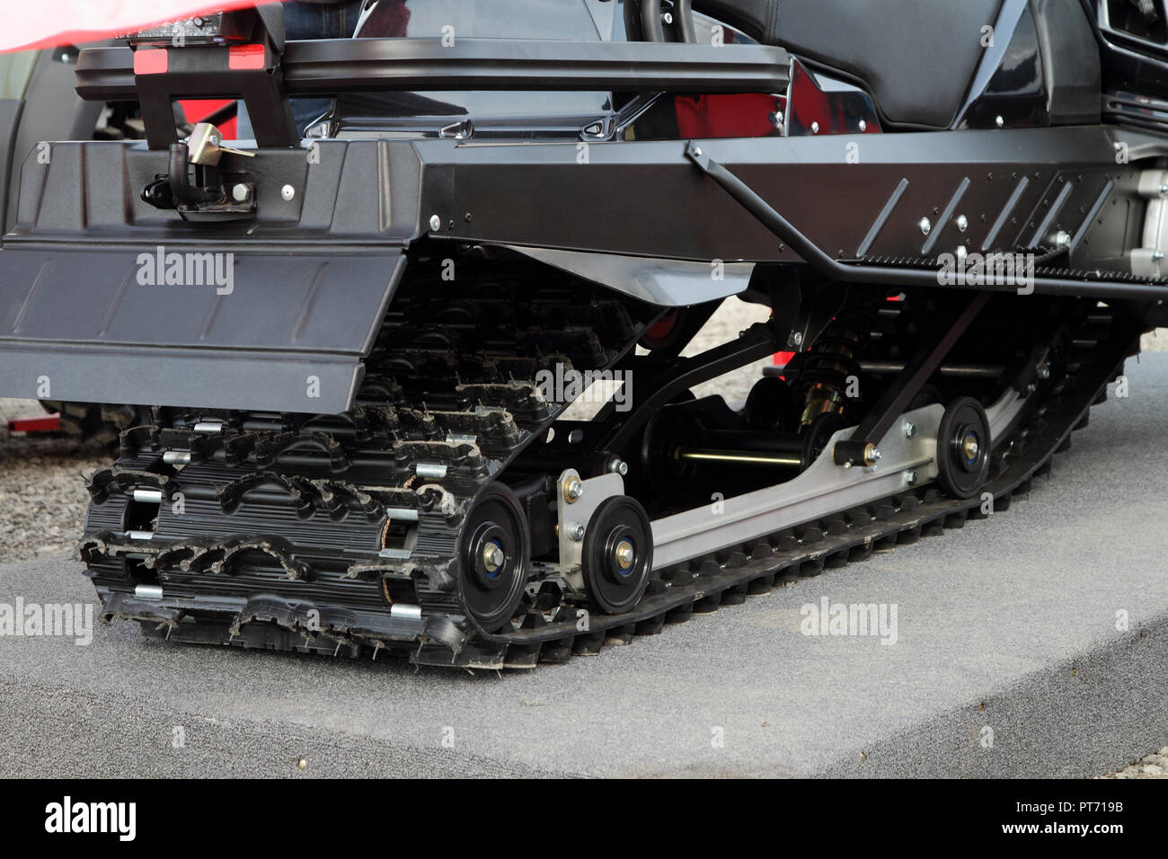 A black snowmobile hi-res stock photography and images - Alamy