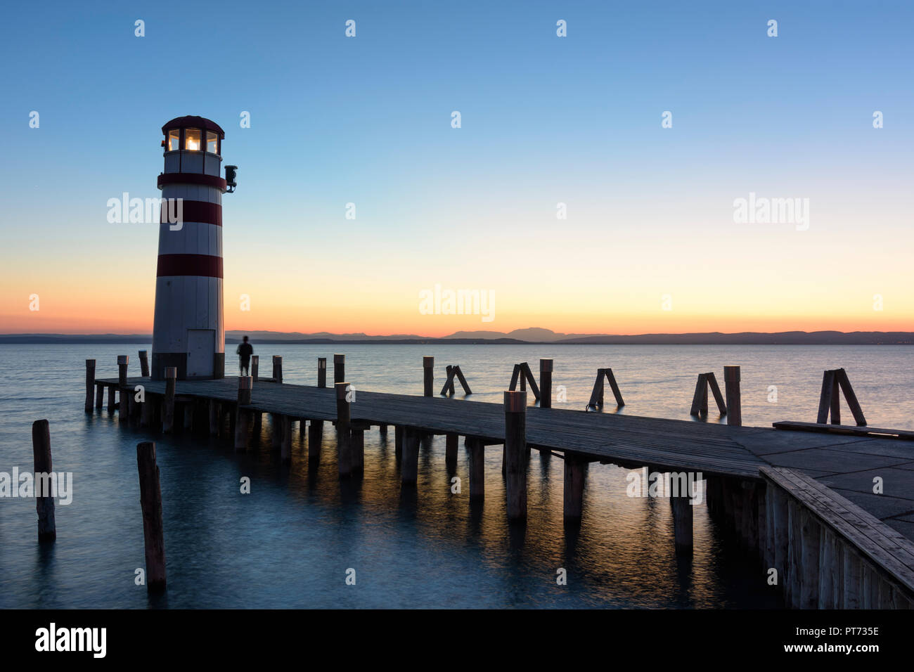 Podersdorf am See: lighthouse at Lake Neusiedl in Neusiedler See (Lake ...