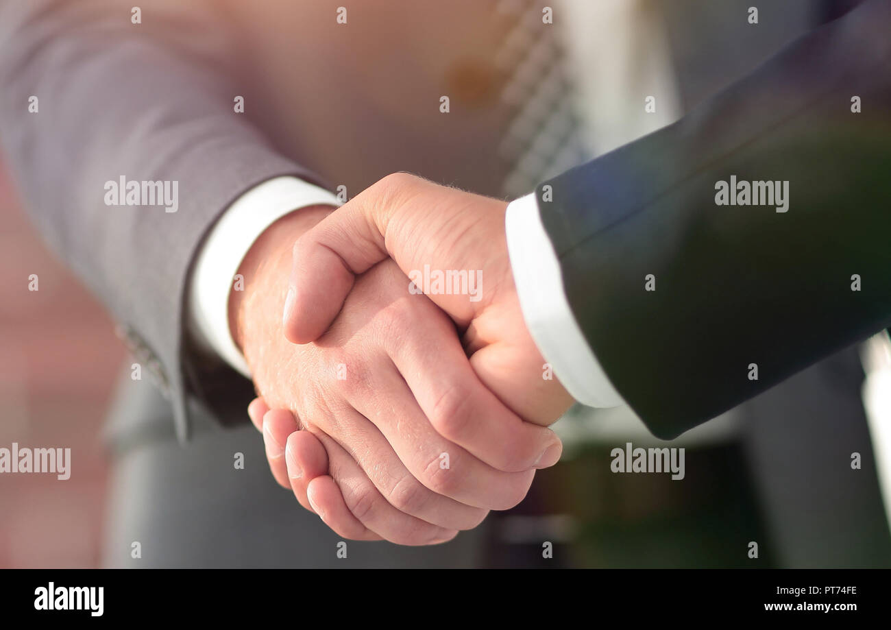Business handshake and business people. Business concept Stock Photo ...